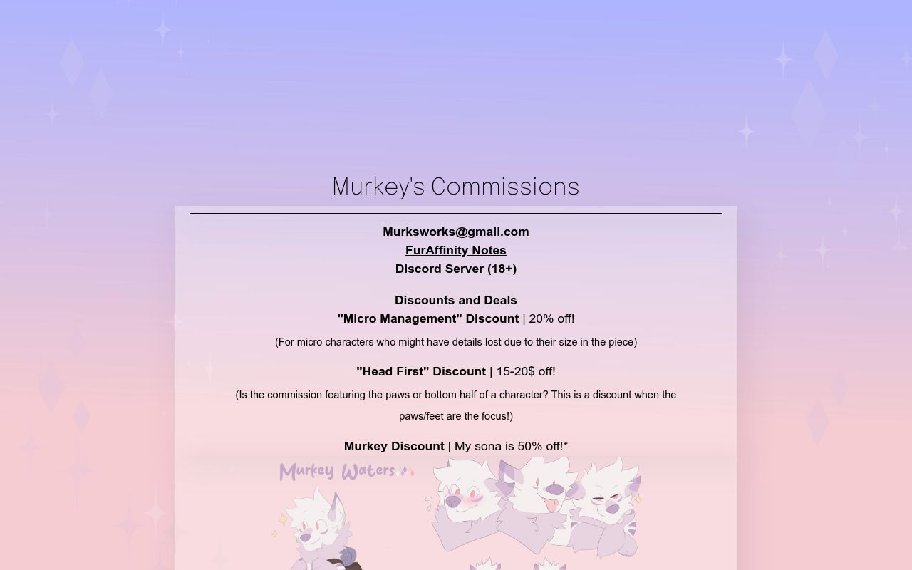 Murkey's Commission Extra Info